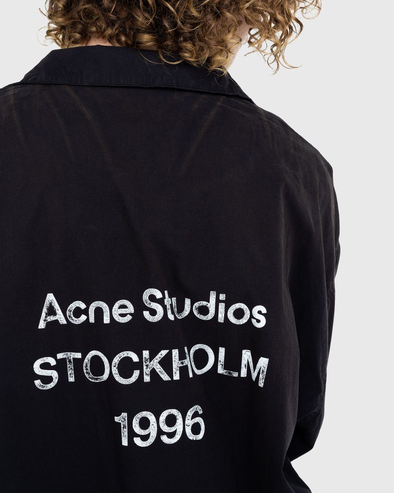 Acne Studios – Logo Zipper Jacket Black | Highsnobiety Shop