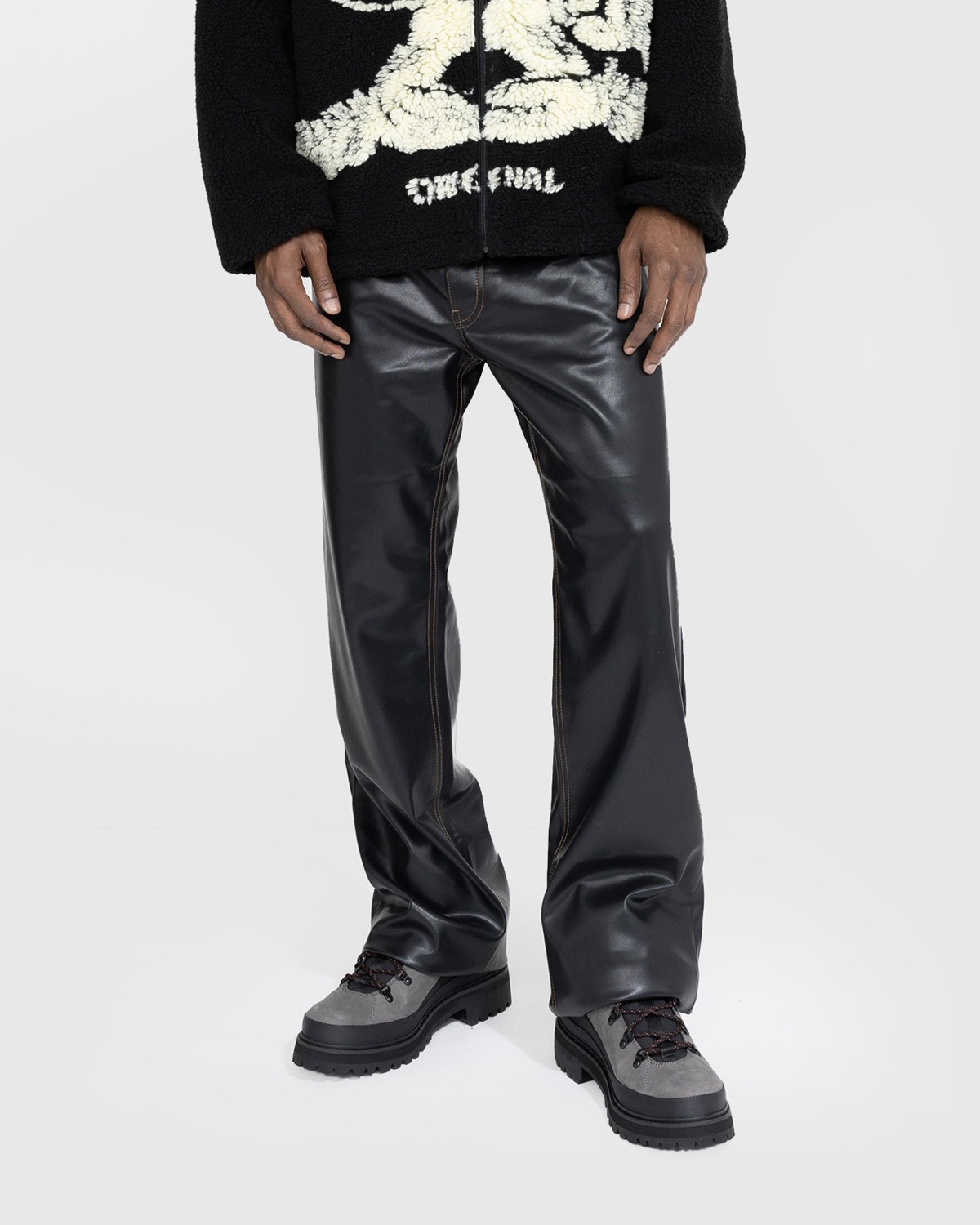 Y/Project – Y Belt Leather Pants Black | Highsnobiety Shop