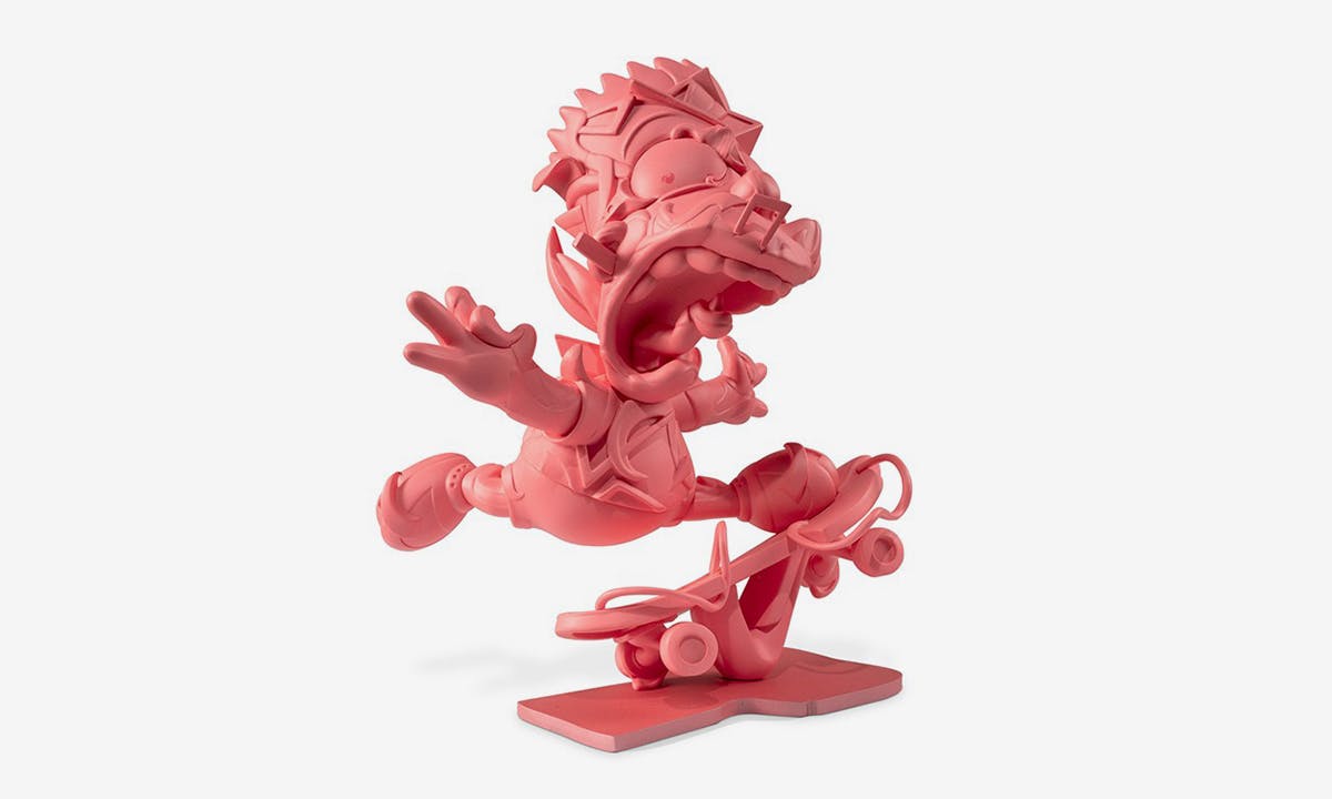 Louis De Guzman Debuts Pink Bart Simpson 'ELEVATE' Sculpture