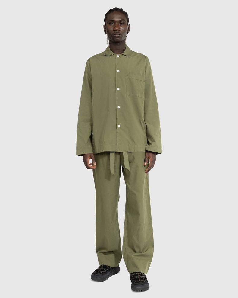 Tekla – Cotton Poplin Pyjamas Pants Willow | Highsnobiety Shop