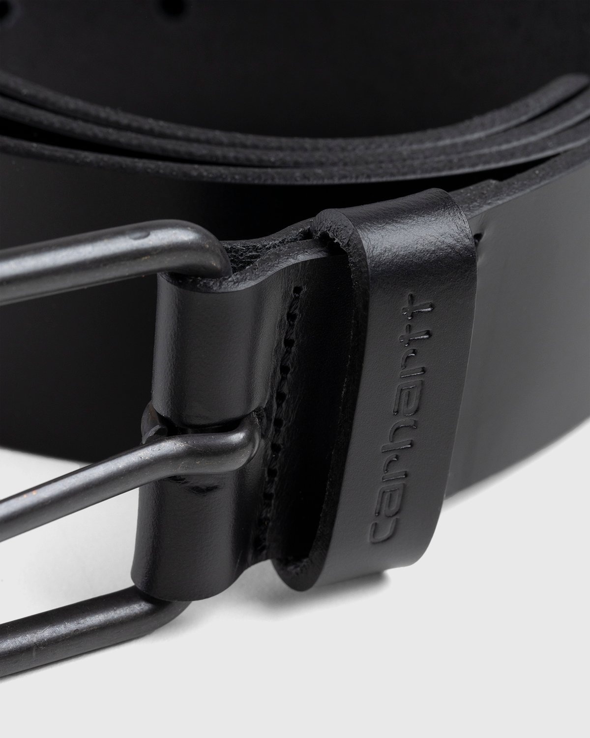 Carhartt WIP – Script Leather Belt Black | Highsnobiety Shop