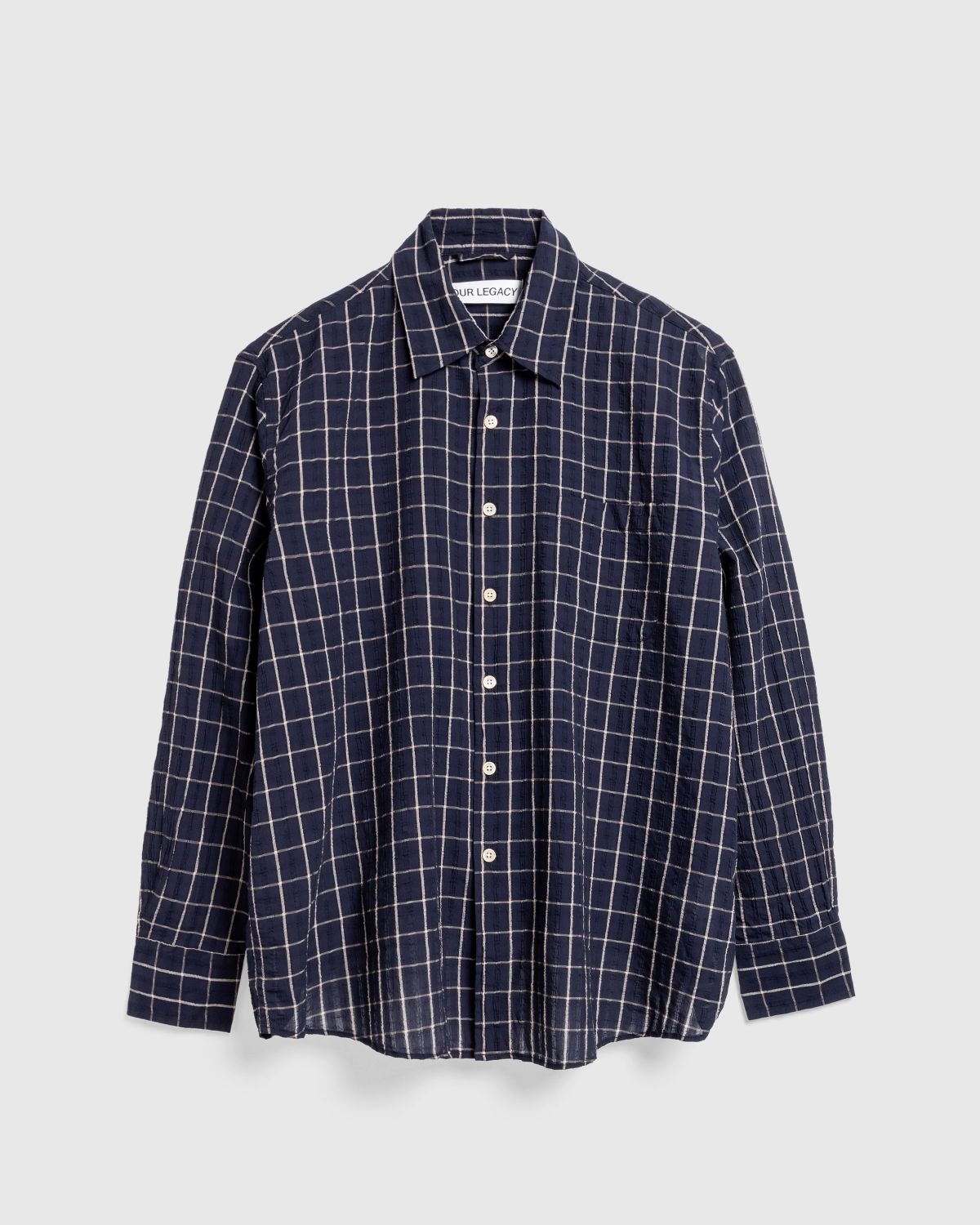 Our Legacy – Above Shirt Dark Mediterranean Check | Highsnobiety Shop