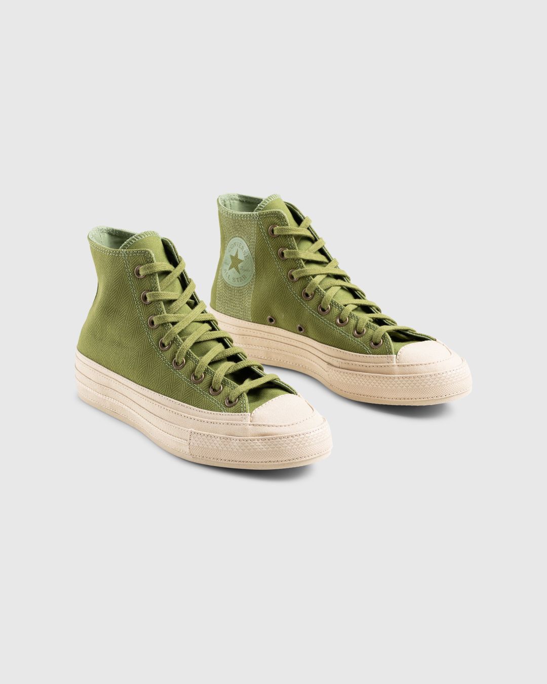 Converse x Herringbone – Chuck 70 Hi Grassy/Alligator Friend/Oat Milk ...