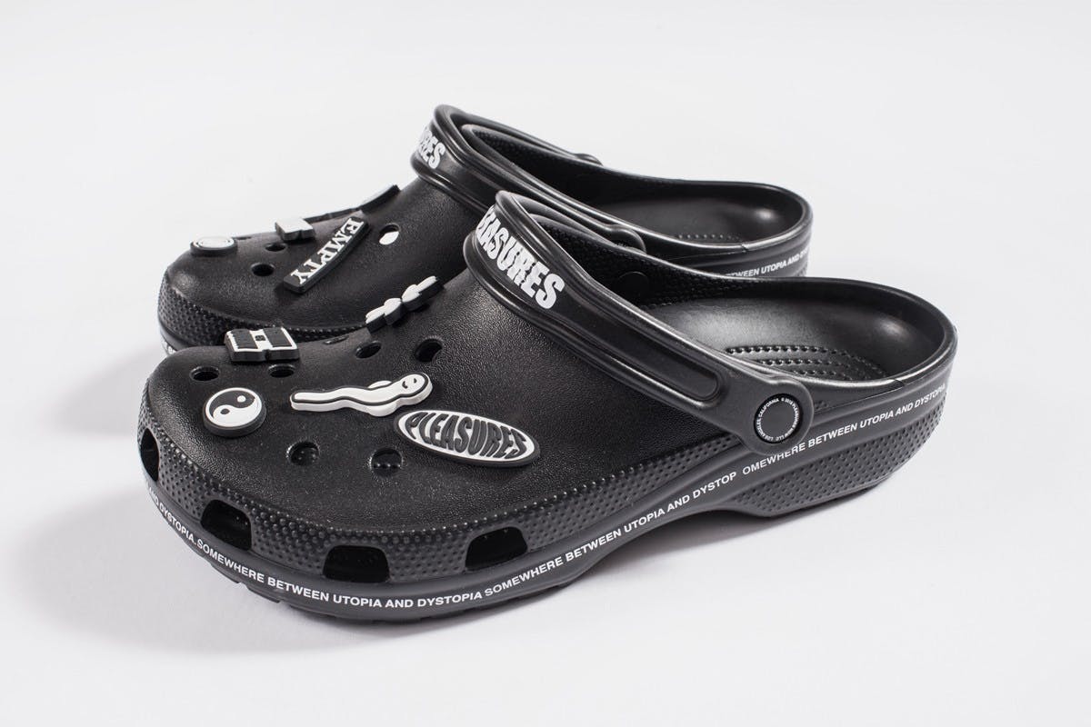 PLEASURES x Crocs Clog “Utopia Dystopia”: Official Release Info