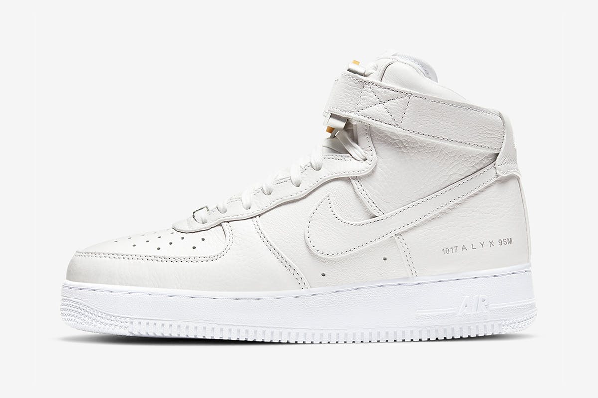 1017 ALYX 9SM x Nike Air Force 1 High "White": Official Drop Info