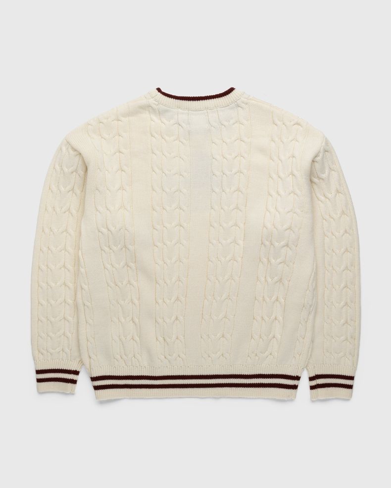 Patta – Premium Cable Knitted Sweater Vanilla Ice | Highsnobiety Shop