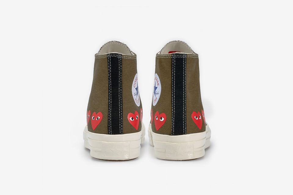 CdG PLAY x Converse Chuck Taylor All Star 70 "Multi Heart": Where to Cop