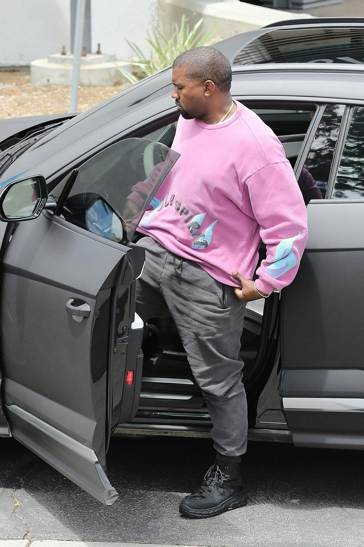 Kanye West Steps Out in Widely Available Hiking Boots