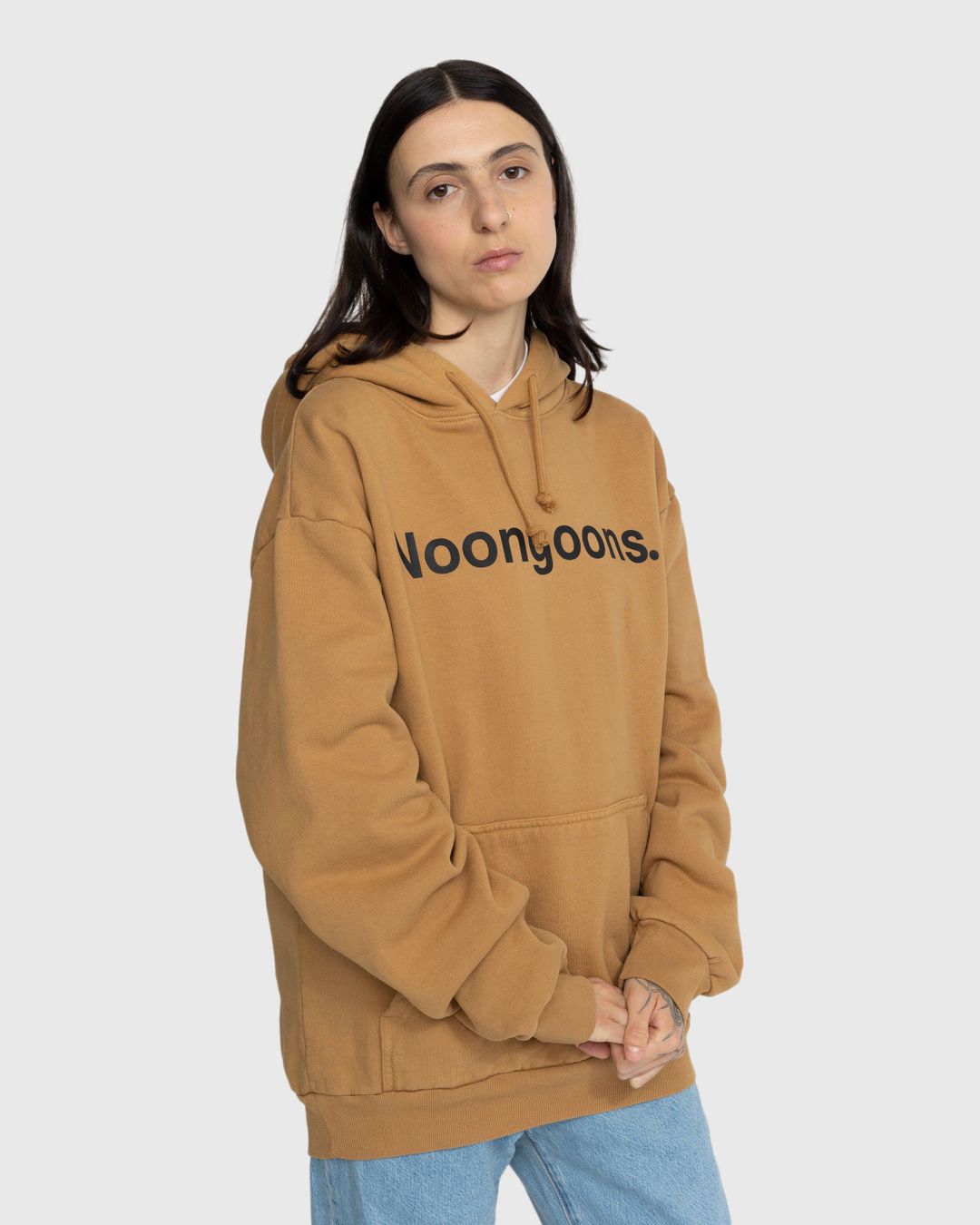Noon Goons – Here To Stay Hoodie Brown | Highsnobiety Shop