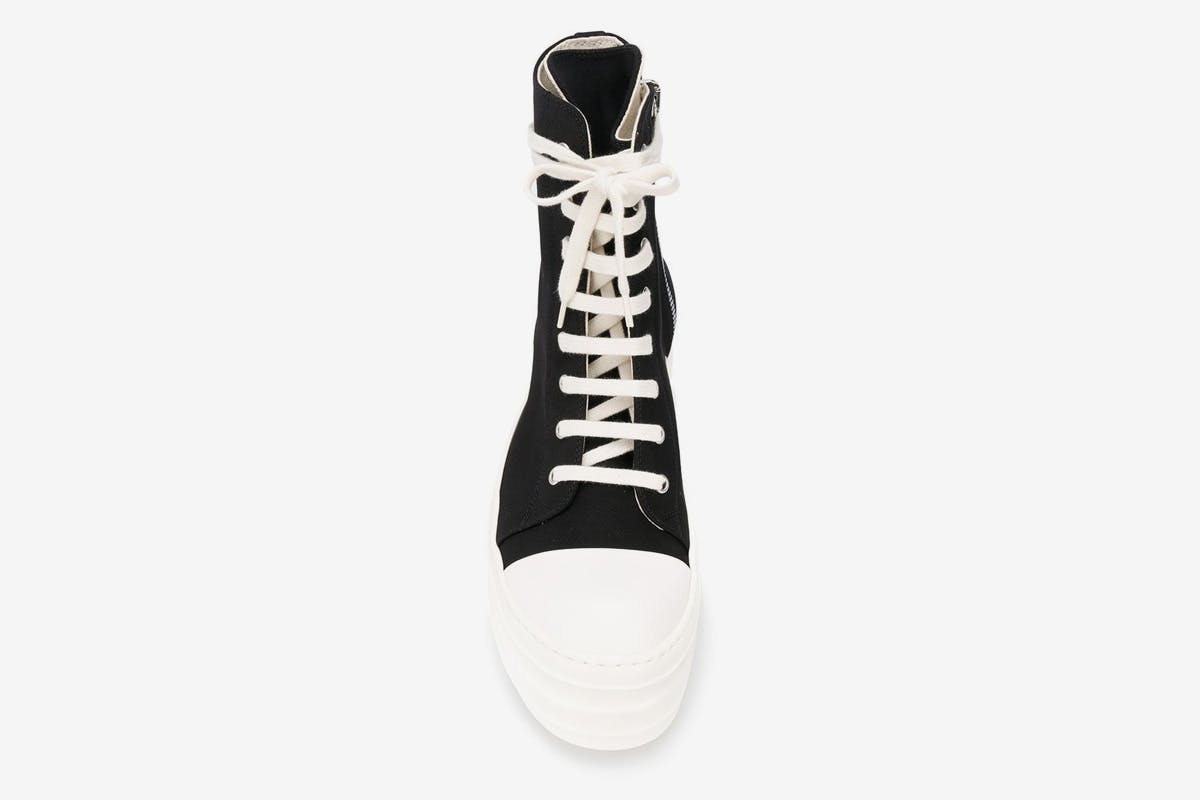 Rick Owens Double Bumper Canvas High-Top Ramones: Release Info Rick Owens Double Bumper Canvas High-Top Ramones: Release Info