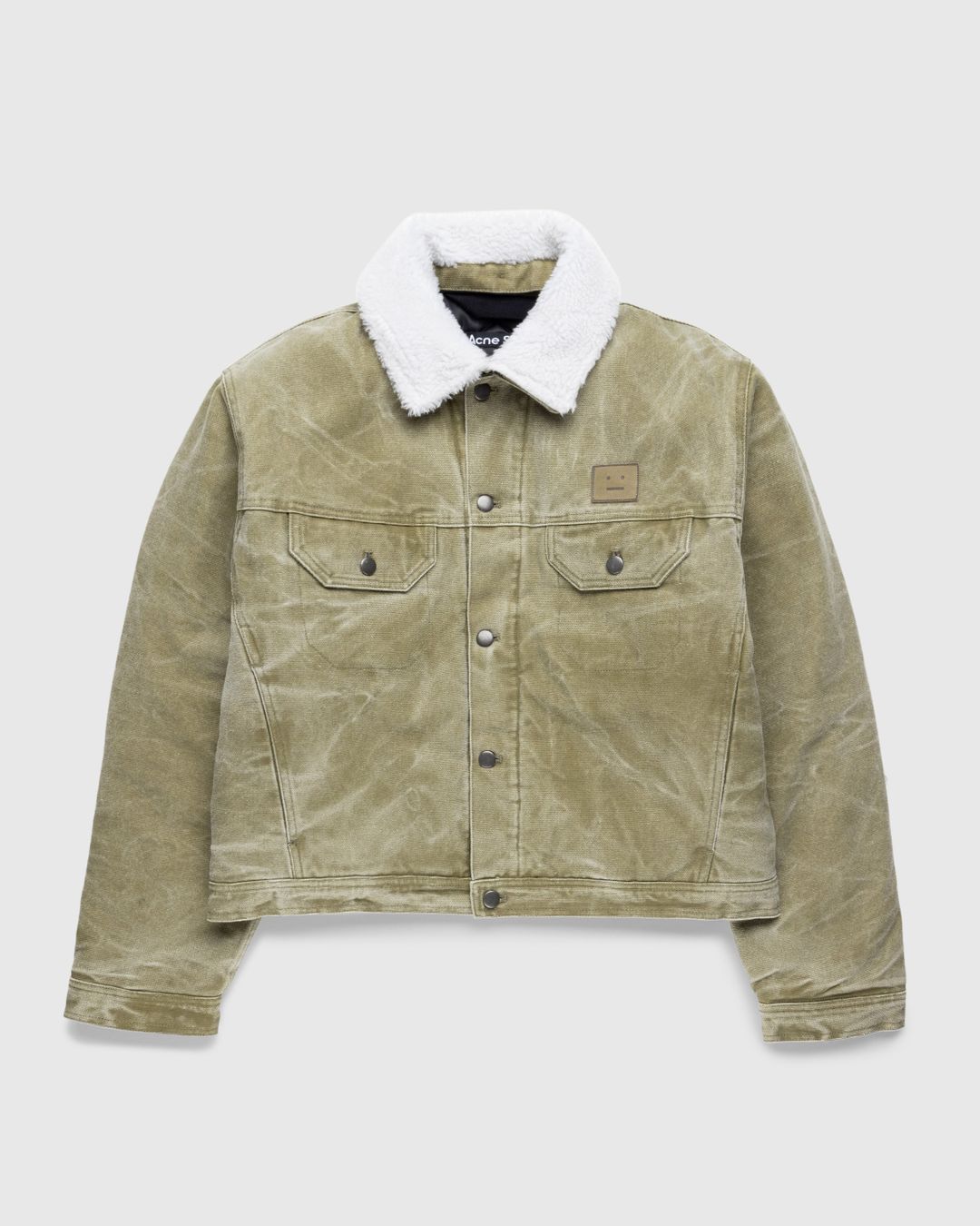 Acne Studios – Canvas Padded Jacket Khaki Beige | Highsnobiety Shop