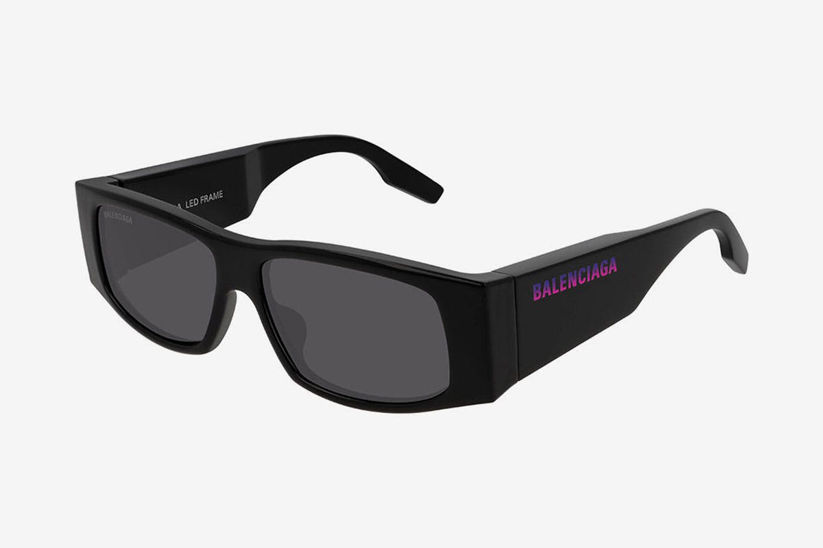 Balenciaga Reissues LED Sunglasses With Light-Up Logo