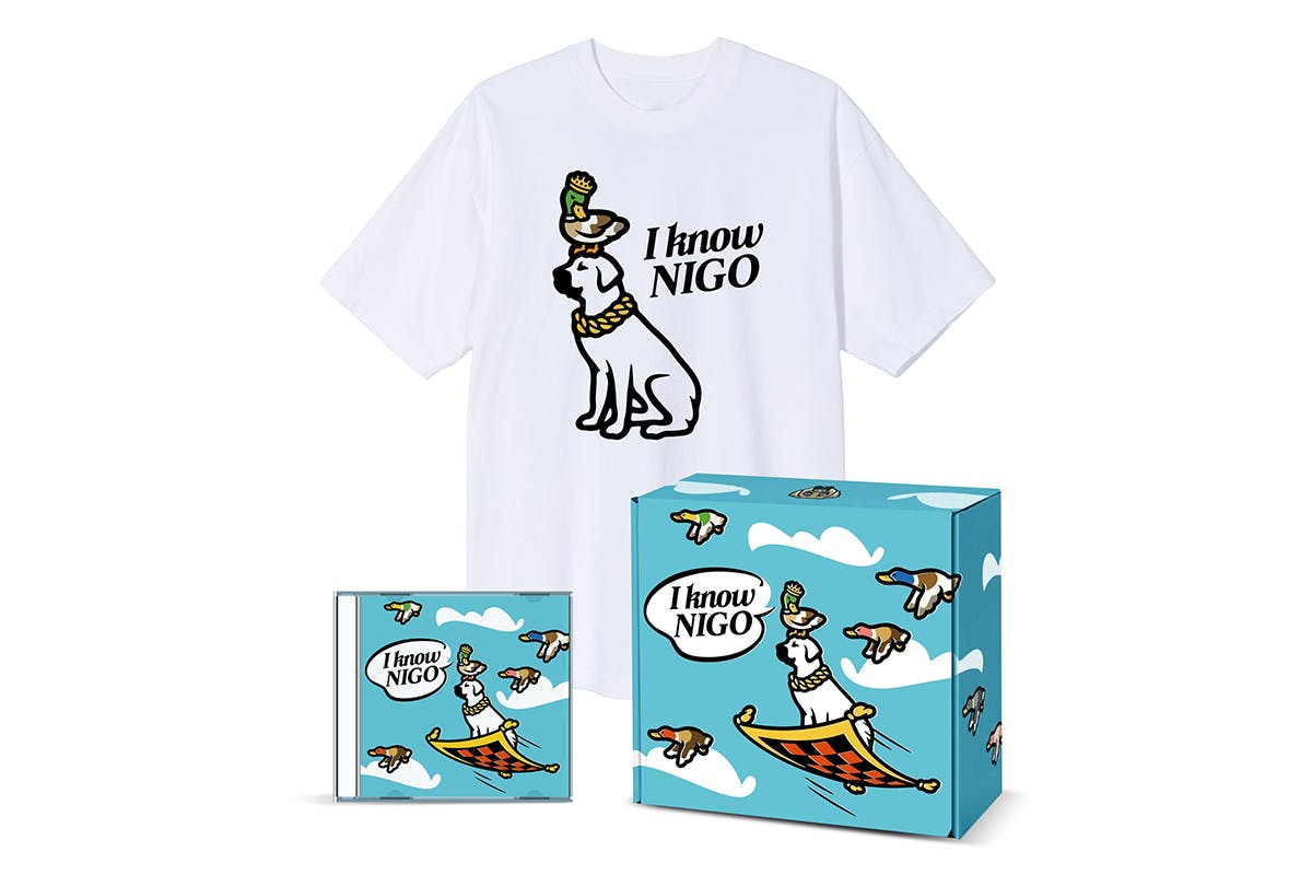 'I KNOW NIGO' Album Merch With KAWS-Designed CD Cover