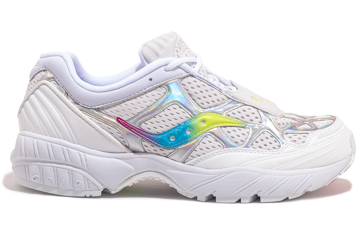 Saucony’s Grid Web Gets Summer-Ready in “White/Iridescent”