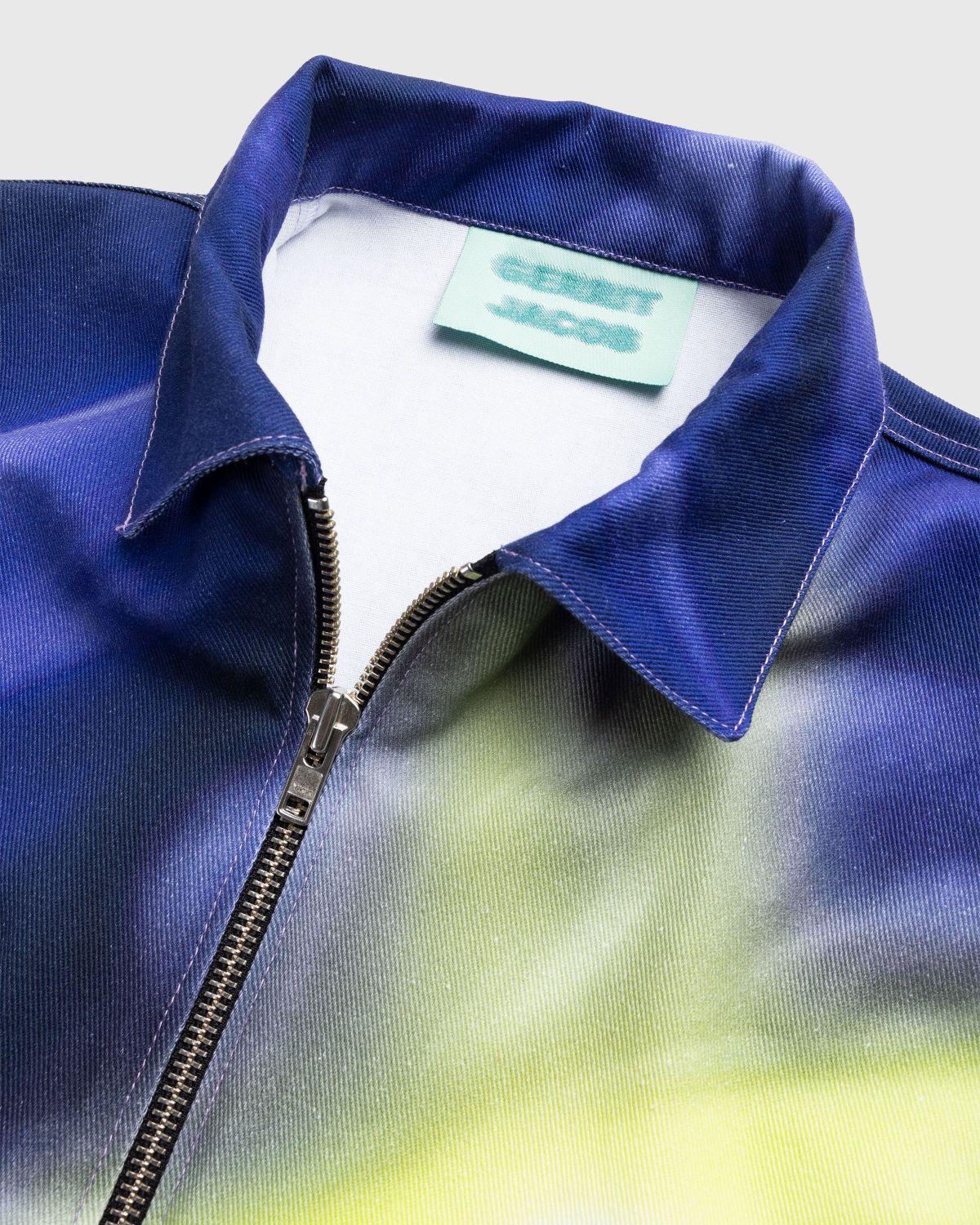 Gerrit Jacob – Printed Denim Jacket Blue | Highsnobiety Shop