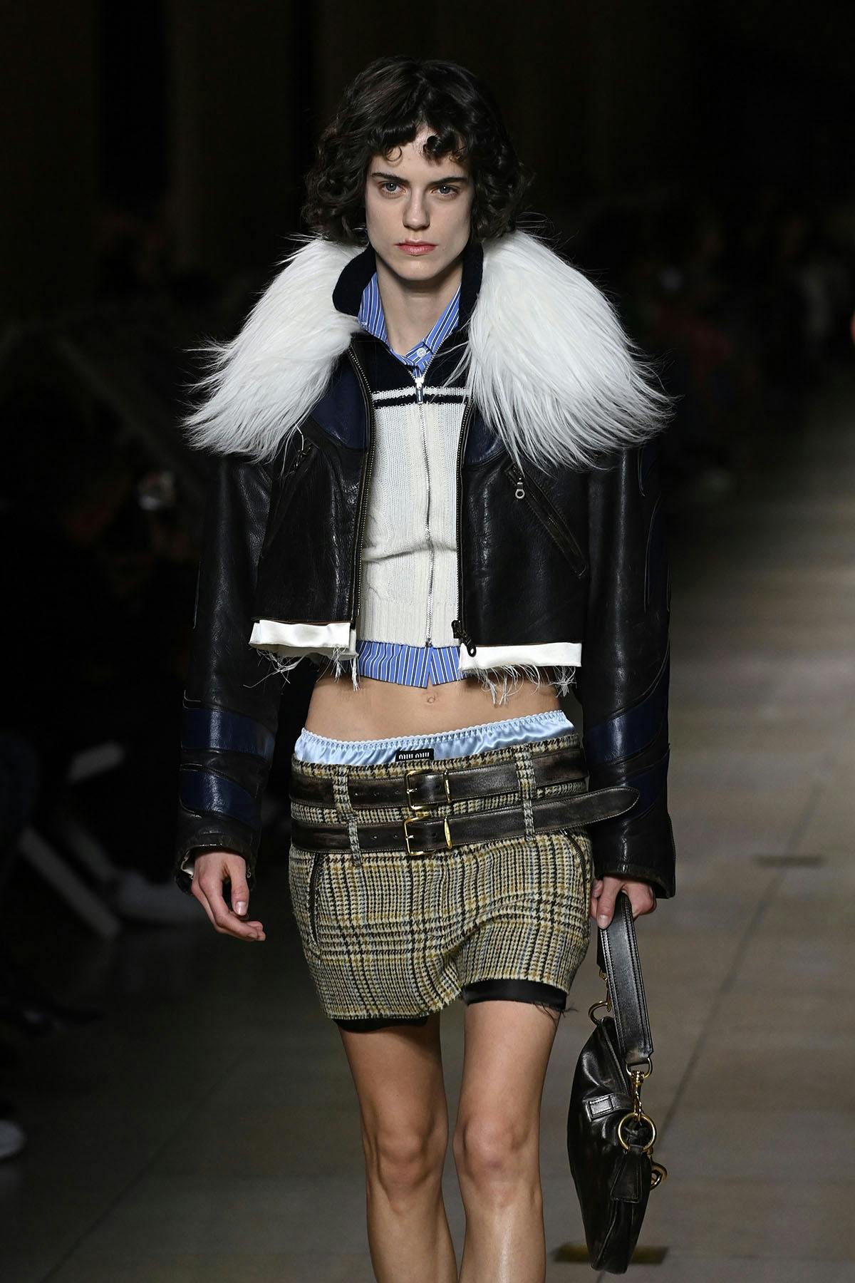 Bella Hadid & Miu Miu Champion the Double-Stacked Belt Trend