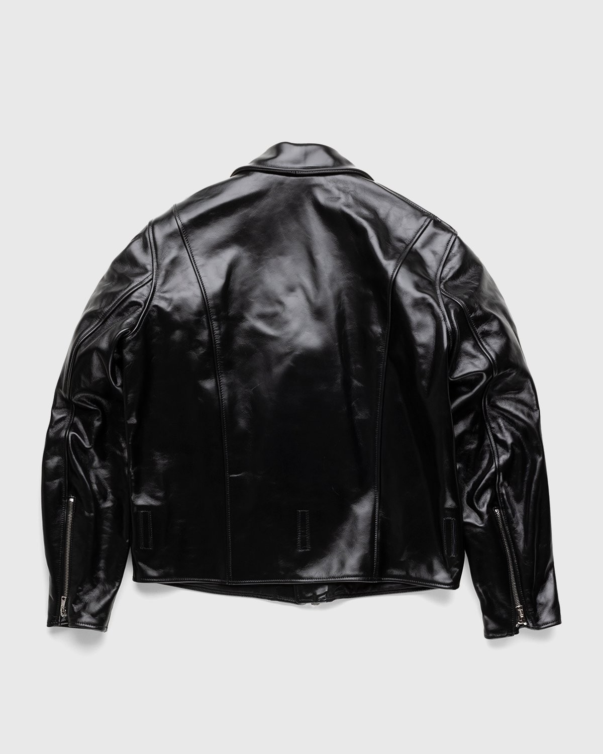 Our Legacy – Hellraiser Leather Jacket Aamon Black | Highsnobiety Shop