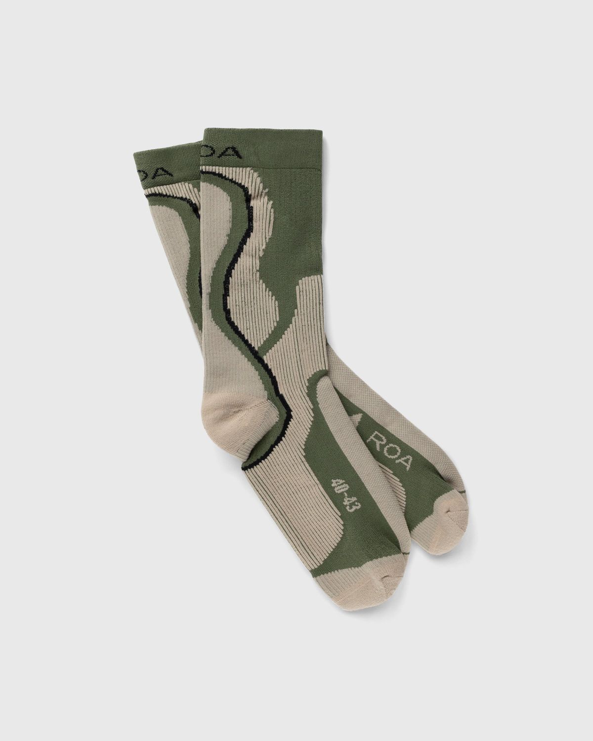 ROA – Mid-Calf Socks Green | Highsnobiety Shop