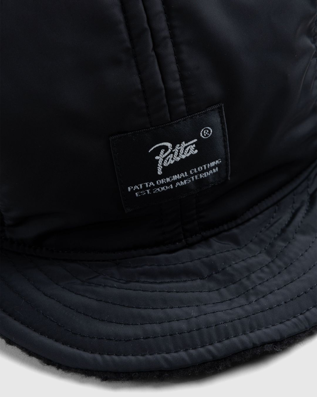 Patta – REVERSIBLE FLAP CAP Black | Highsnobiety Shop
