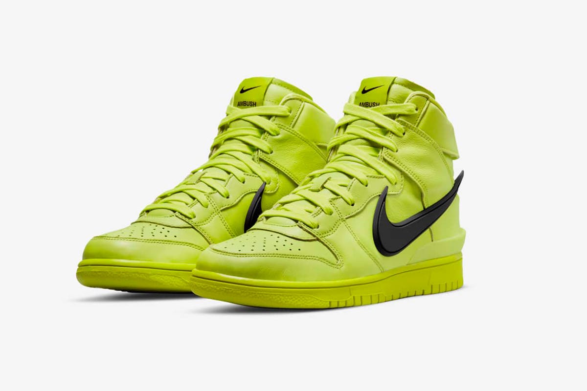 AMBUSH x Nike Dunk High “Flash Lime”: Official Release Info