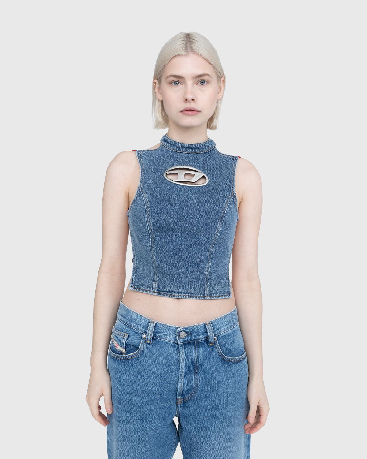 Diesel – De-Thea-Fringes Top Blue | Highsnobiety Shop