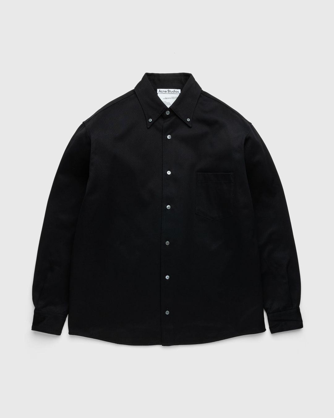 Acne Studios – Button-Up Overshirt Black | Highsnobiety Shop