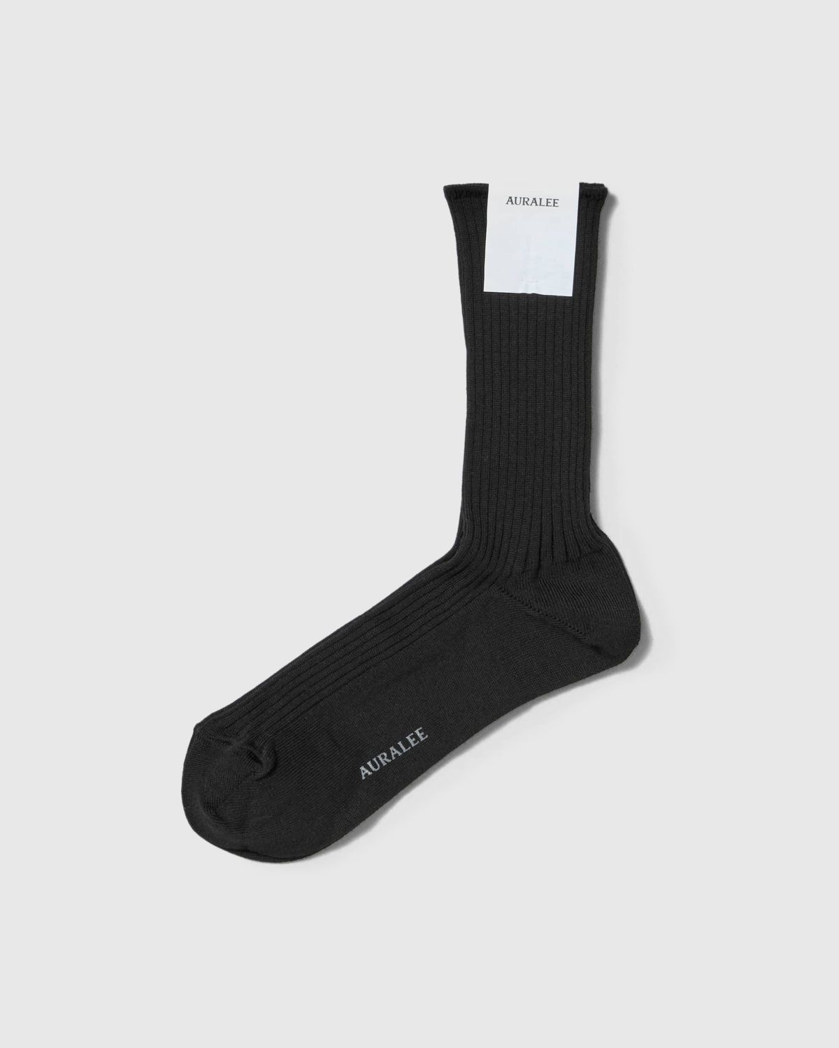Auralee – Giza High Gauge Sox Black | Highsnobiety Shop
