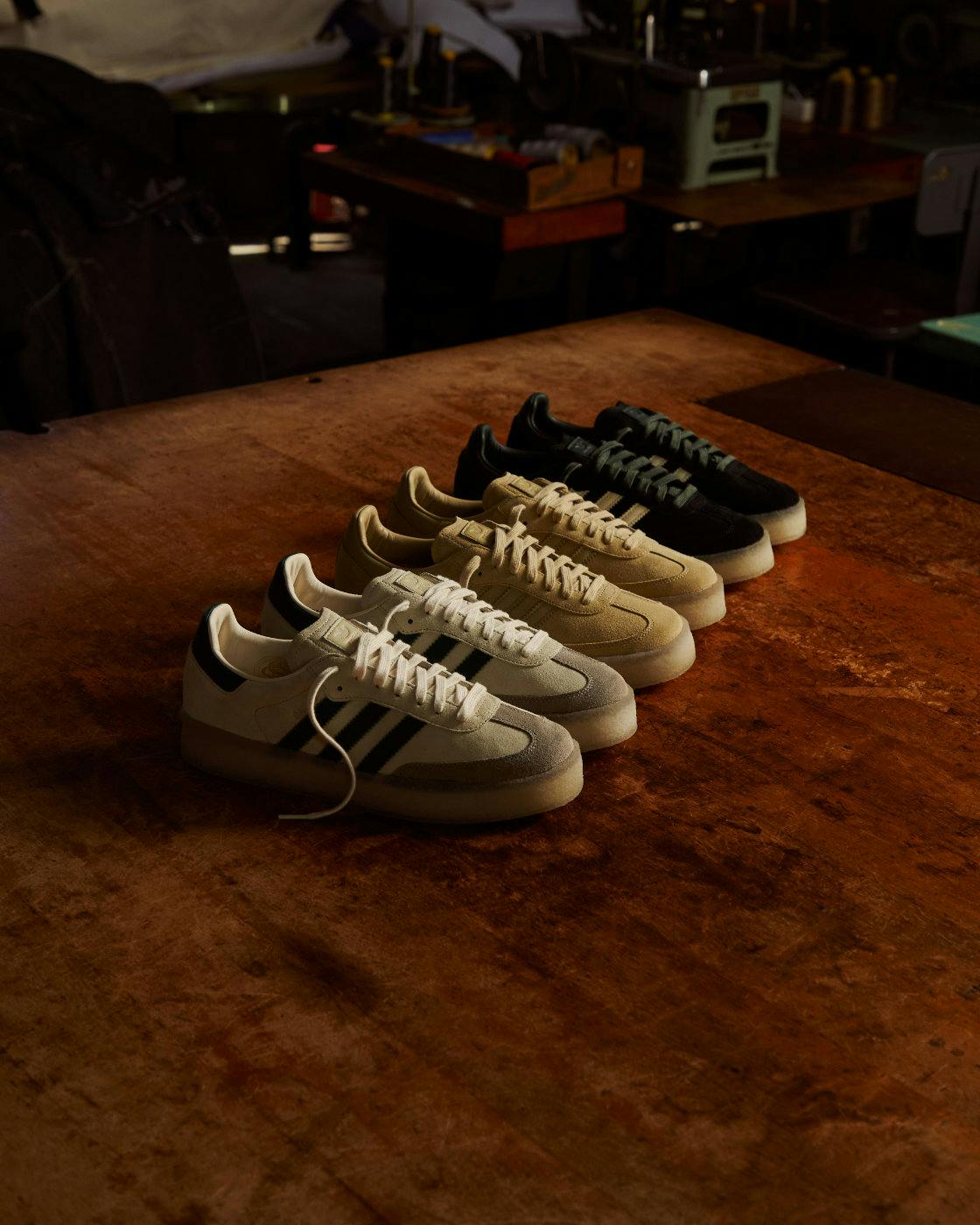 adidas, Clarks & KITH Drop Thicc Crepe-Soled Sambas