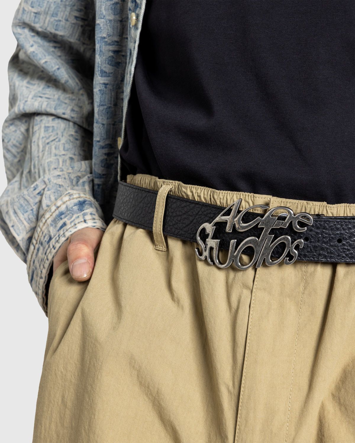 Acne Studios – Logo Buckle Belt Black | Highsnobiety Shop