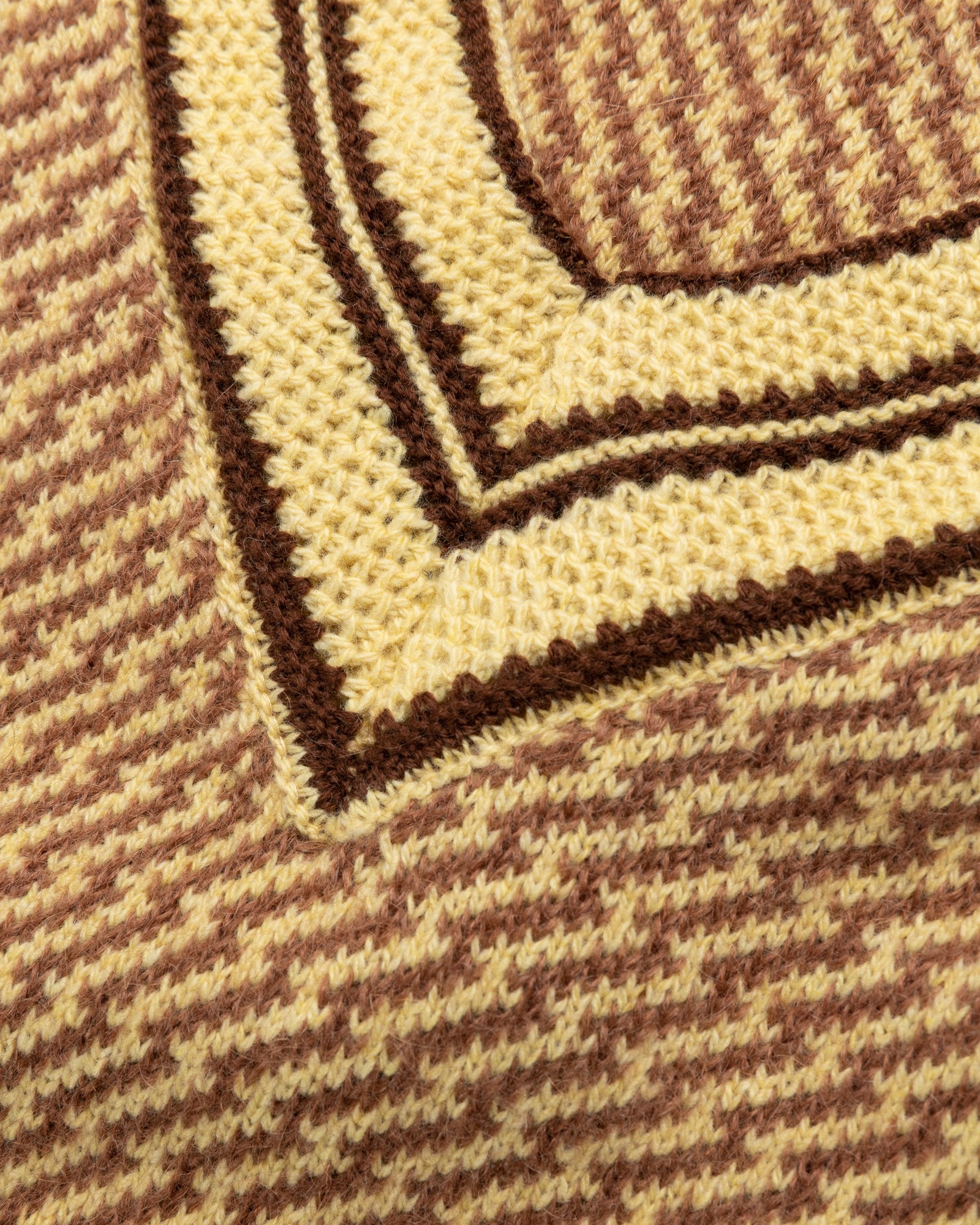 Wales Bonner – Clarinet Vest Pale Yellow/Brown | Highsnobiety Shop