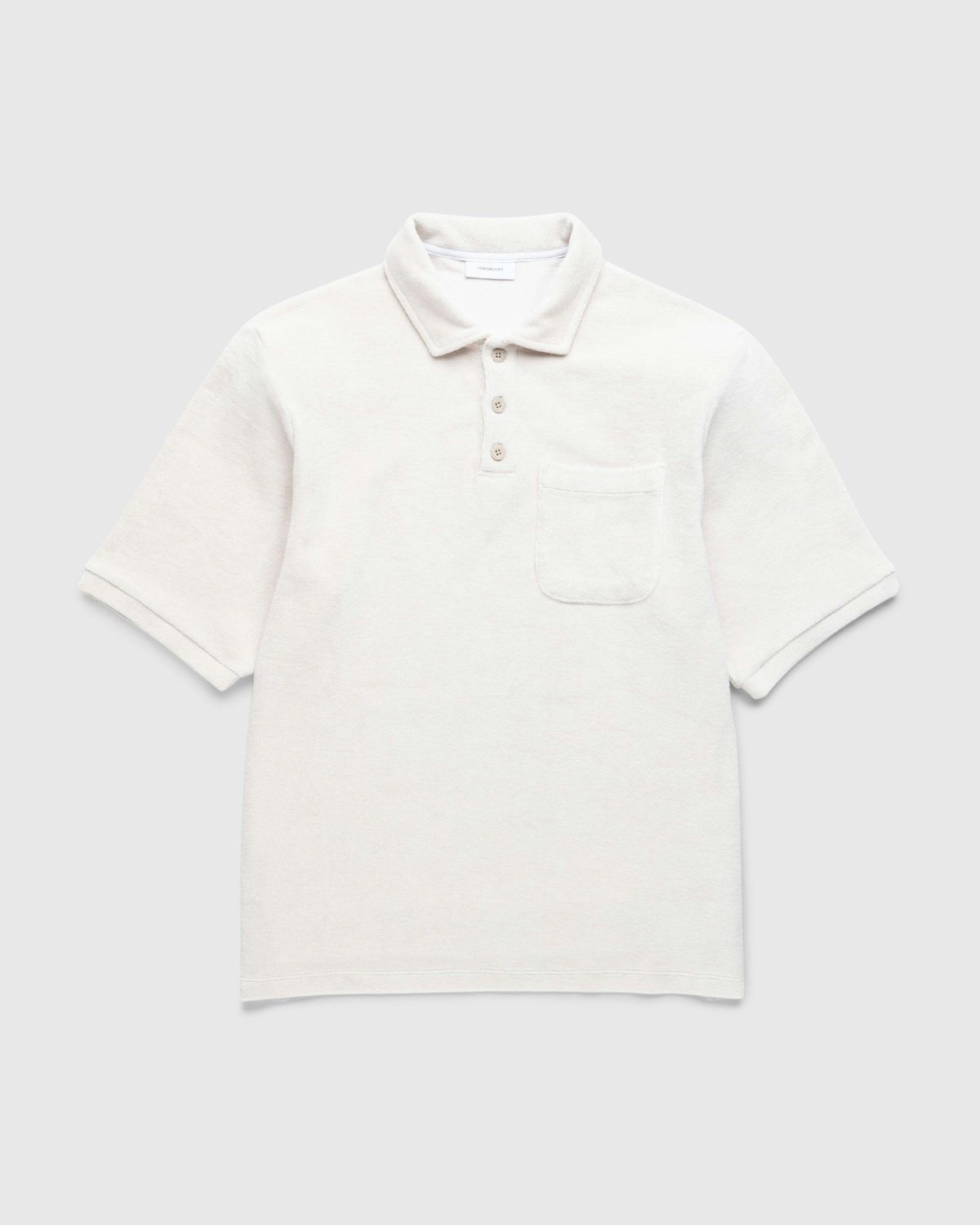 Saintwoods – Terry Cotton Polo Light Grey | Highsnobiety Shop
