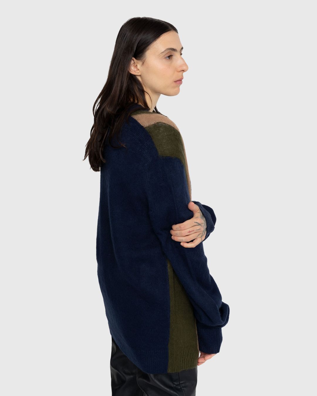 Noon Goons – Recess Knit Cardigan Navy/Green | Highsnobiety Shop