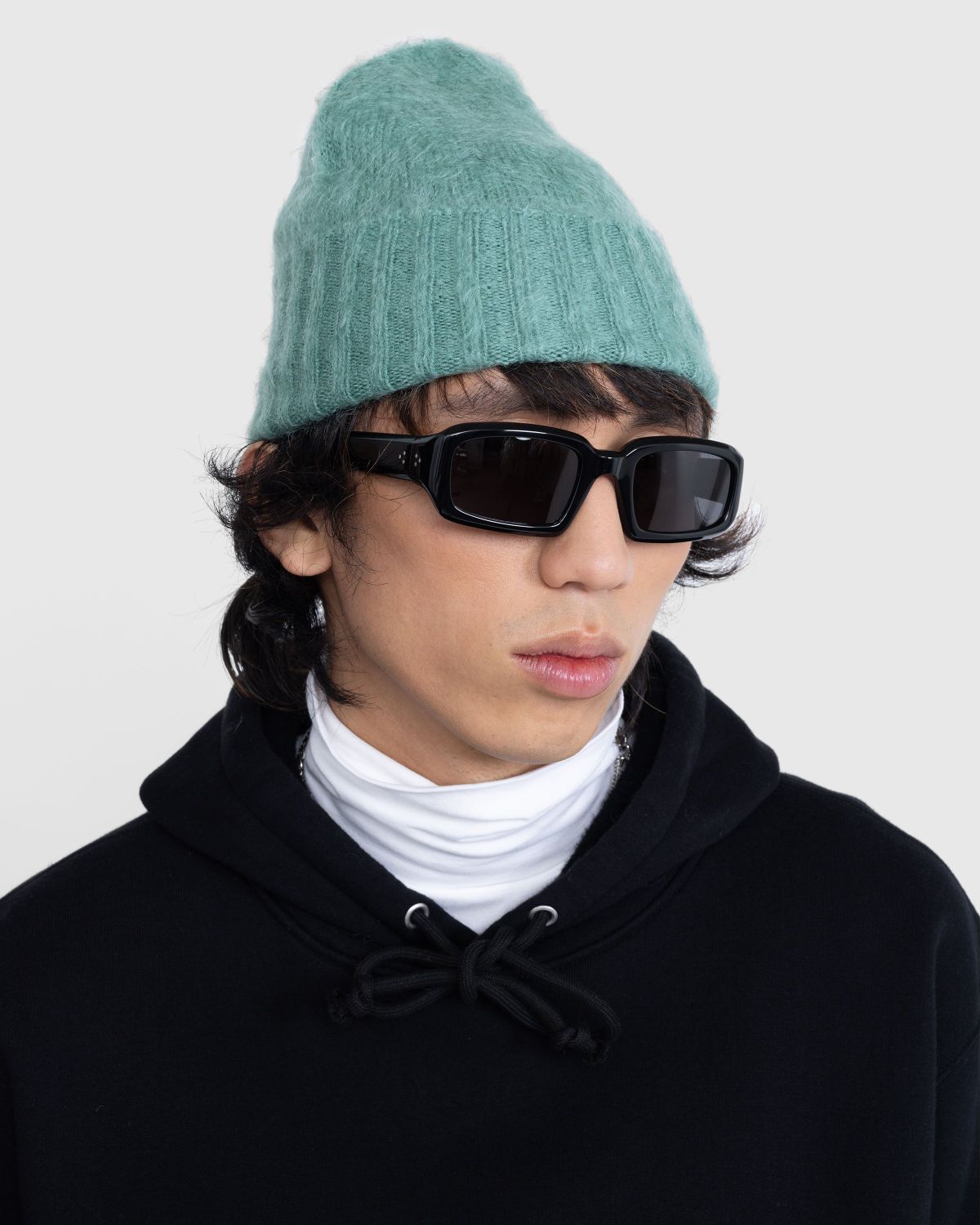 Auralee – Brushed Super Kid Mohair Beanie Jade Green | Highsnobiety Shop