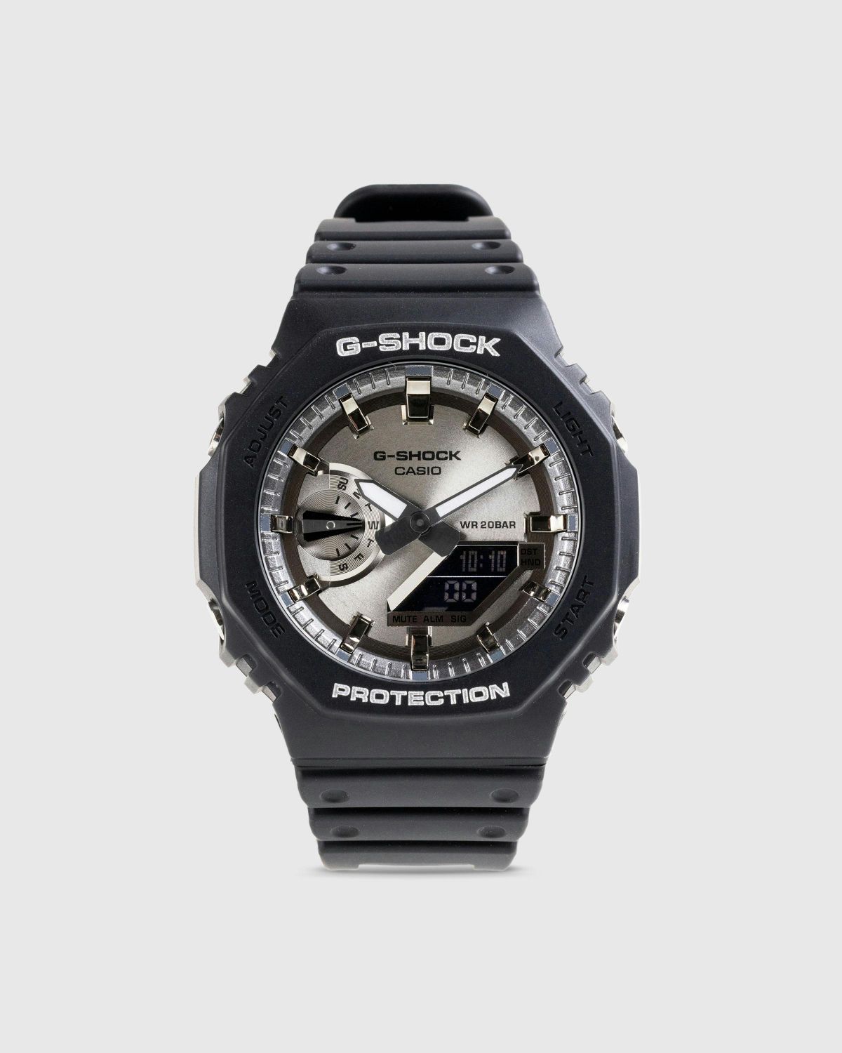 Casio G-Shock – GA-2100SB-1AER Classic Black Silver Face | Highsnobiety ...