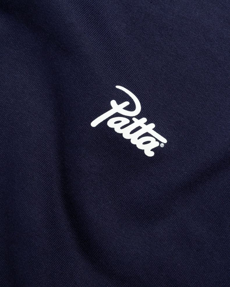 Patta – Basic Crewneck Sweater Evening Blue | Highsnobiety Shop