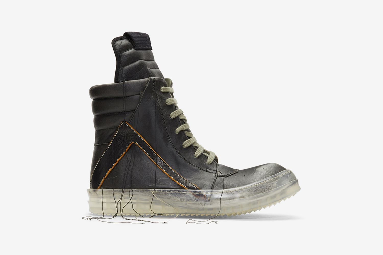 Rick Owens Drops Clear-Soled Geobasket Sneakers