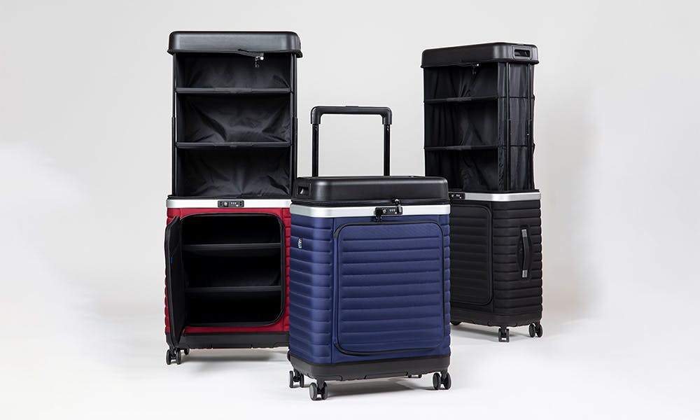 The Pull Up Suitcase Is a Collapsible Mobile Wardrobe
