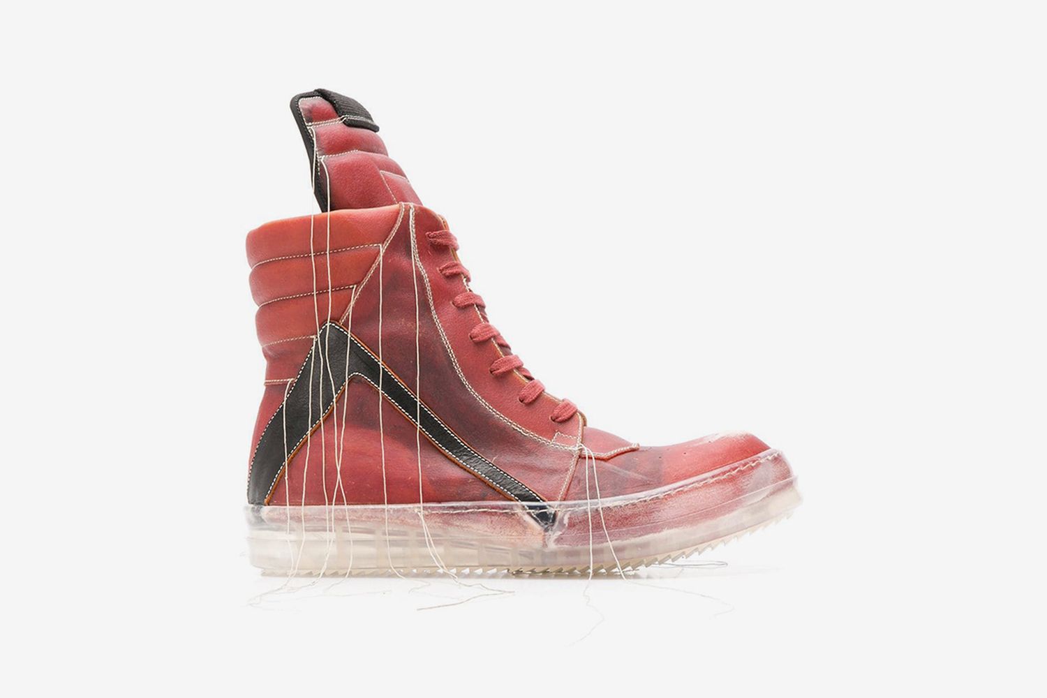 Rick Owens Drops Clear-Soled Geobasket Sneakers