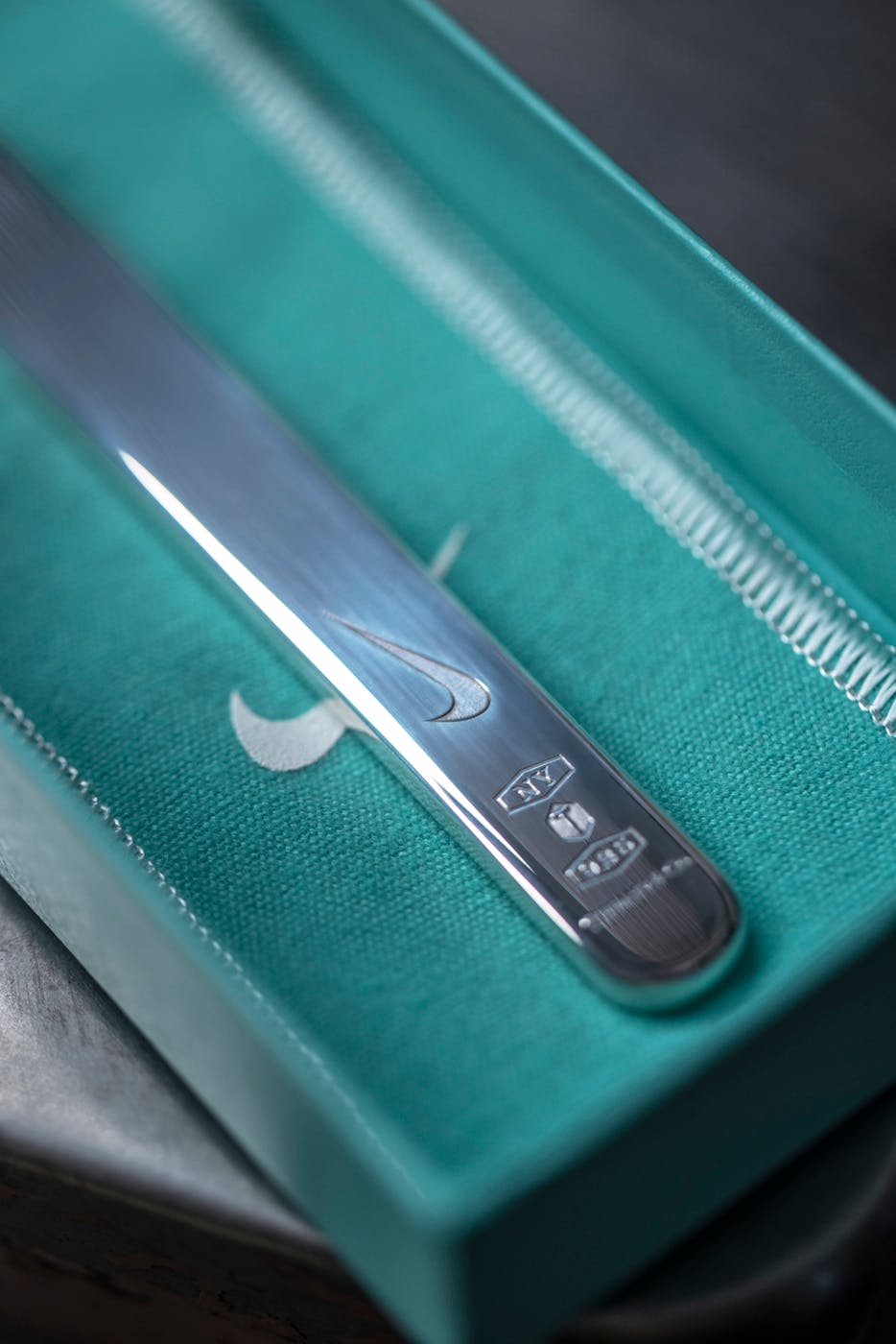 Tiffany's 23lb Silver Nike Shoebox Is the Ultimate Swoosh Flex