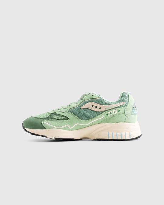 Saucony – 3D Grid Hurricane Green/Cream | Highsnobiety Shop