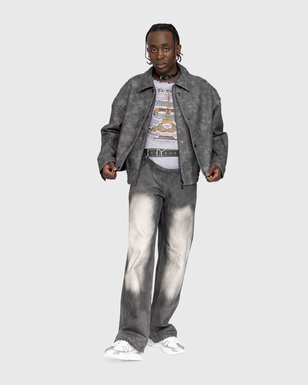 Y/Project – Y Belt Arc Jeans Faded Black | Highsnobiety Shop