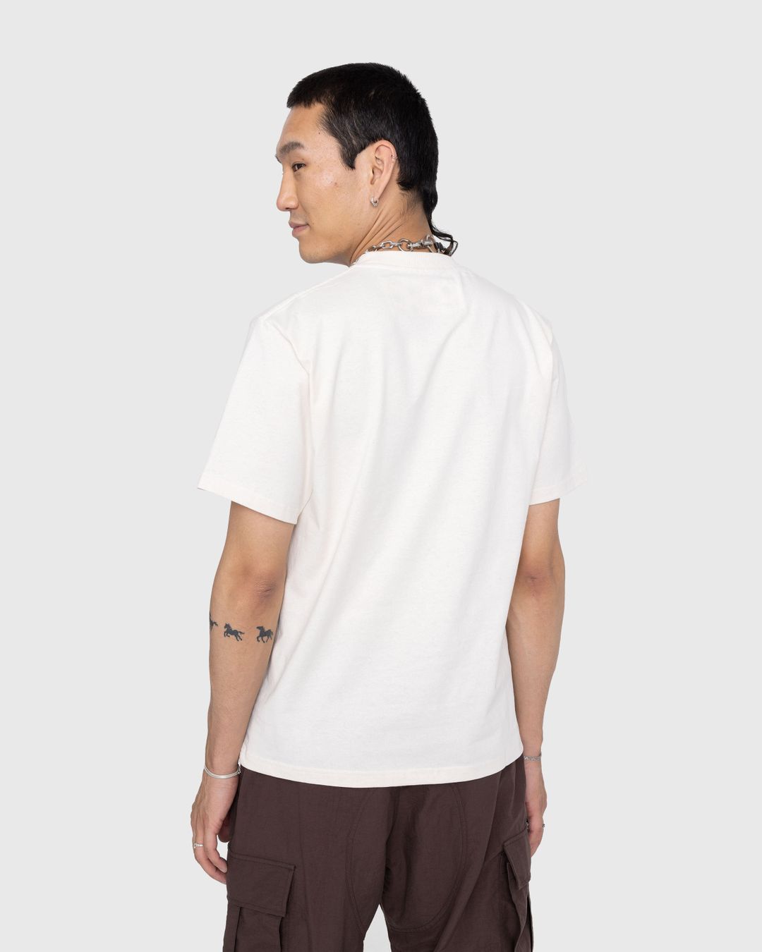 Gentle Fullness – Recycled Cotton Animal Eyes Tee Beige | Highsnobiety Shop