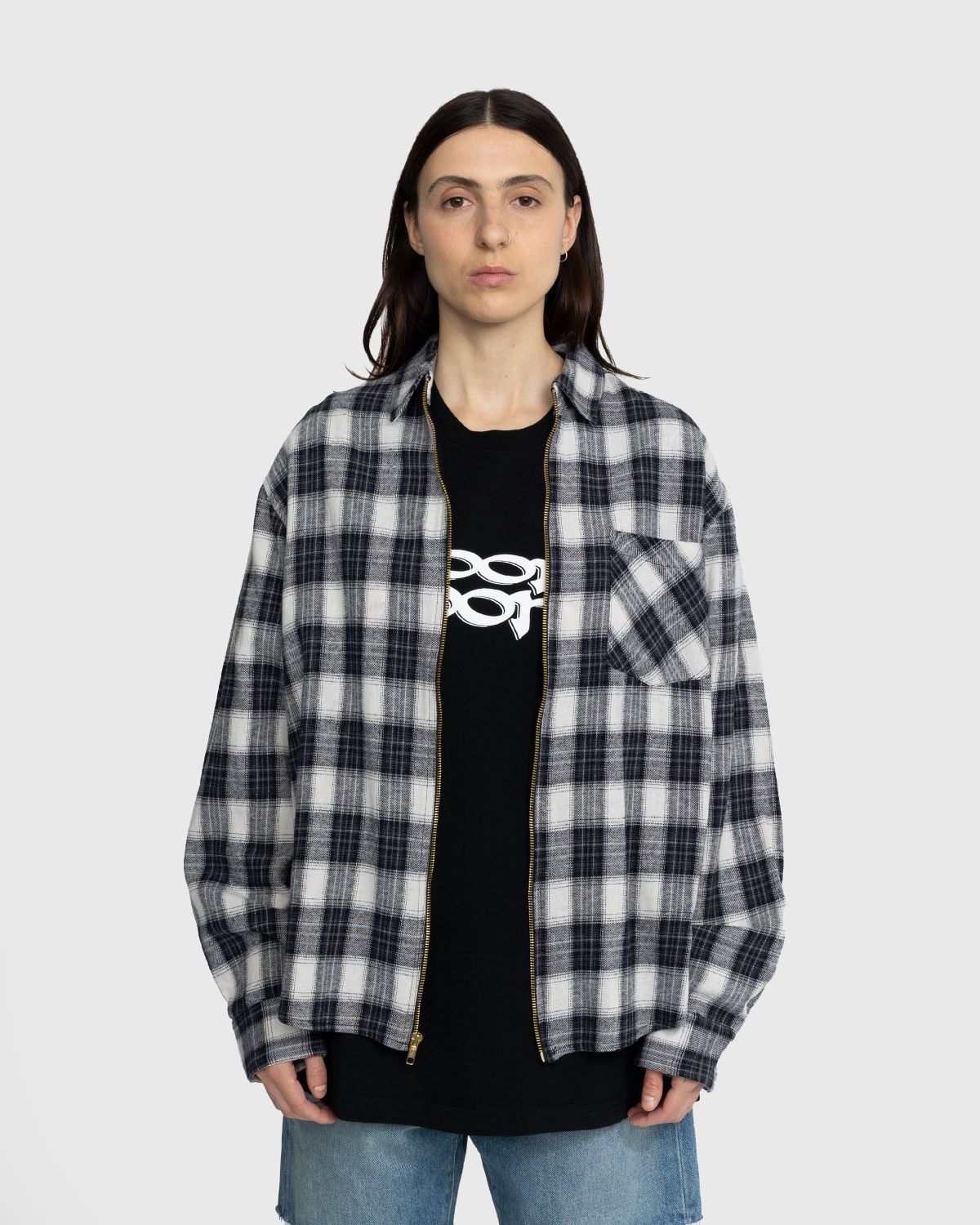 Noon Goons – Showdown Zip Shirt Blue | Highsnobiety Shop