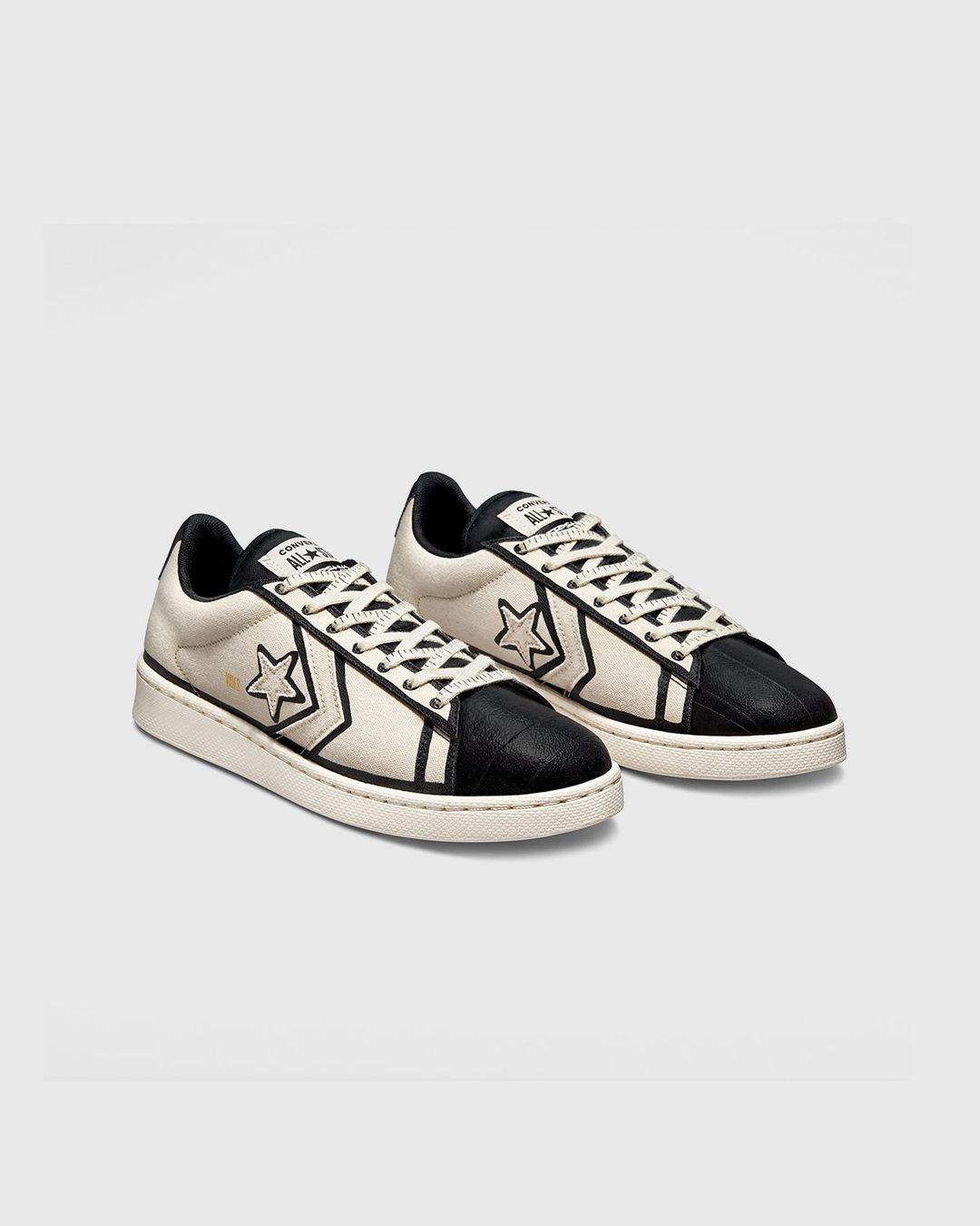 Converse x Joshua Vides – Pro Leather Ox Natural Ivory/Black/White ...