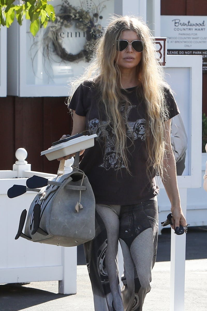 Fergie Dresses Like a Cool Mom During Lunch With Her Son