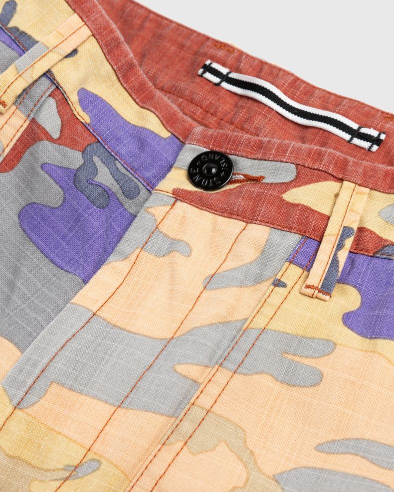 Stone Island – Heritage Camo Ripstop Nylon Cargo Pants Orange ...