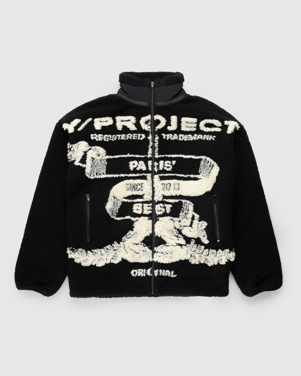 Y/Project – Paris' Best Jacquard Fleece Jacket Black/Off White ...