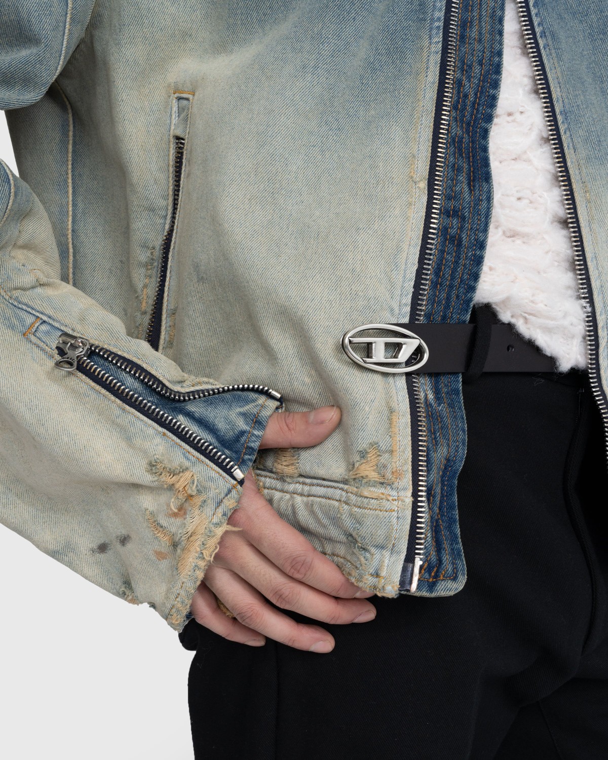 Diesel – Oval D Logo B-Inlay Belt Black | Highsnobiety Shop