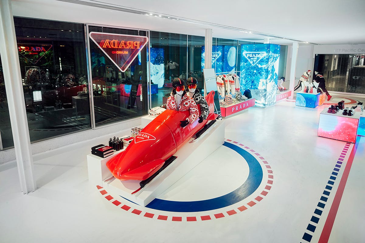 Prada On Ice Is Taking Over Holt Renfrew Skybridge