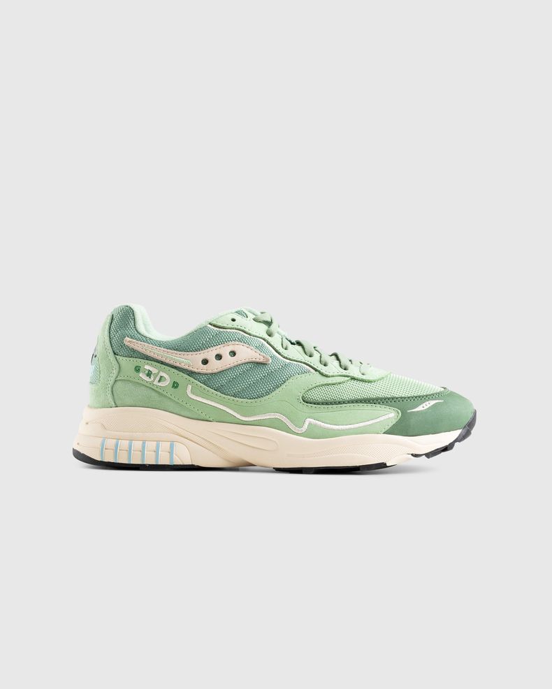 Saucony – 3D Grid Hurricane Green/Cream | Highsnobiety Shop